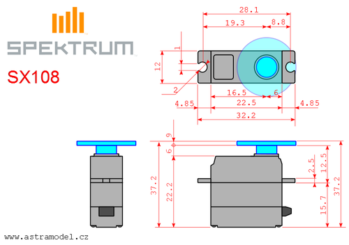 (SPMSSX108) Spektrum servo SX108 Micro | mz-racing.net