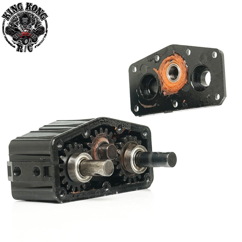 Scx10 Transmission Dilwe RC Transfer Case, Metal Transfer Case For 1/10 ...