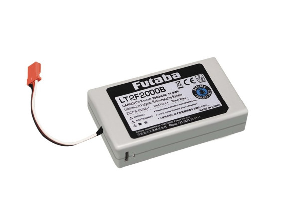 (FUTEBA0151) Futaba TX Li-Ion LT2F2000B 7.4V (16IZ/10PX) | mz-racing ...